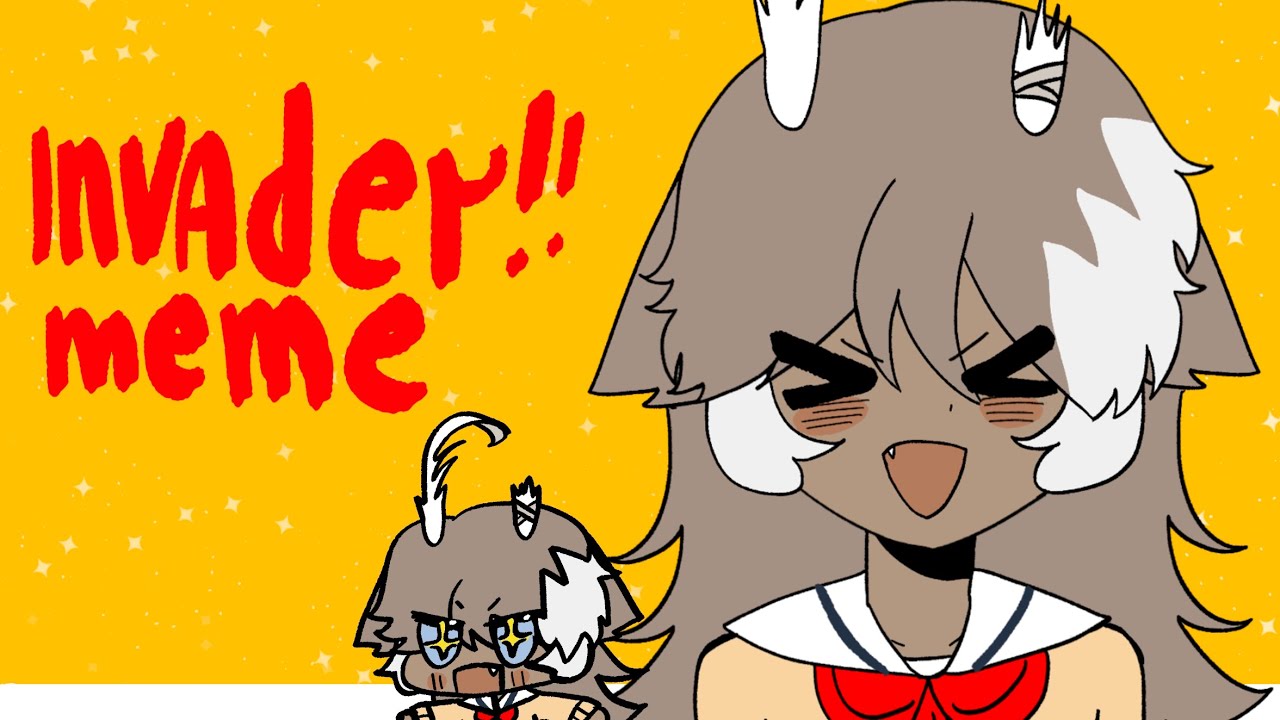 invader! meme ( ＞Д＜；) - YouTube