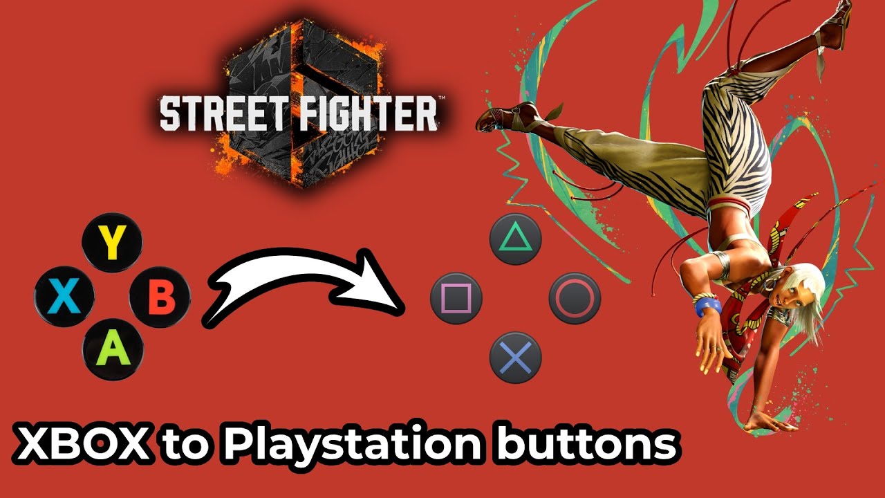 How to change default buttons to PlayStation Icons in SF6 - YouTube