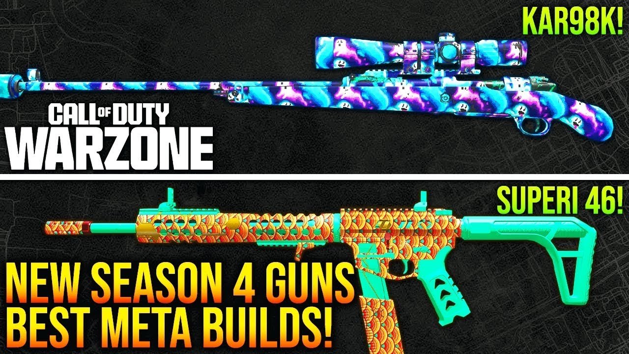 [WARZONE 4K] YENİ META SUPERI 46 & KAR98 SEASON 4 ![WARZONE BATTLE ...