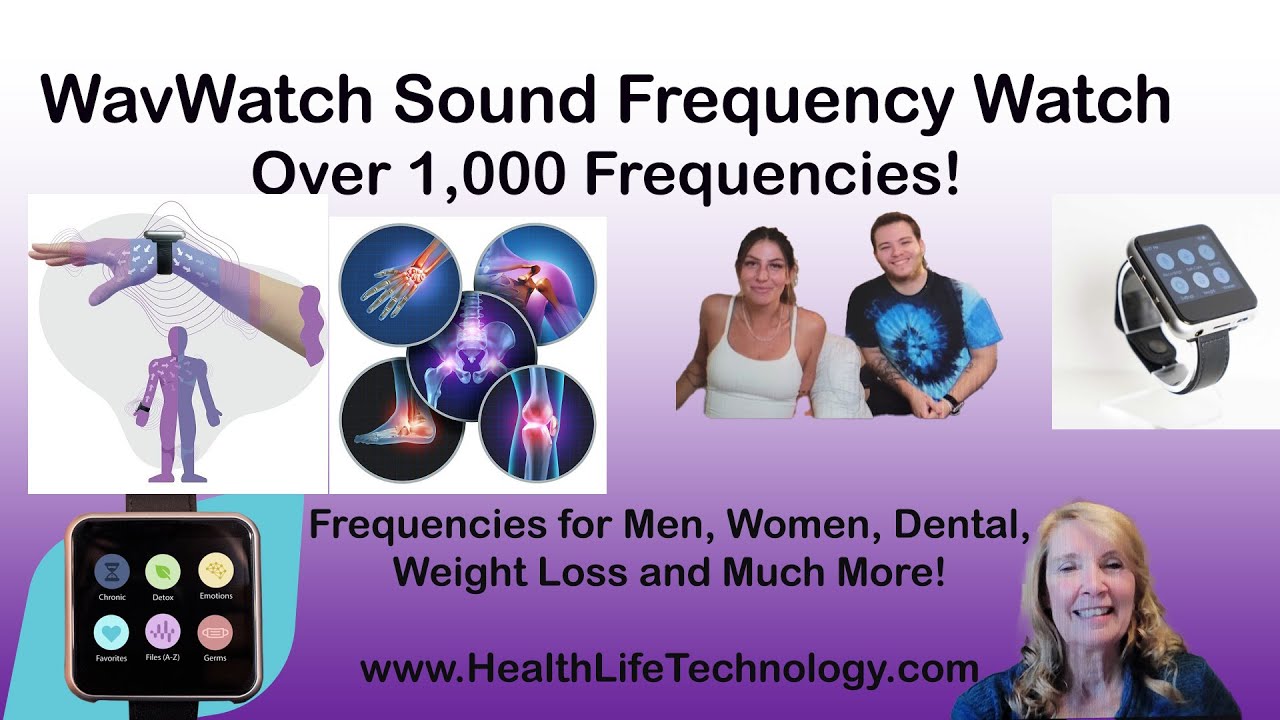 WavWatch Sound Frequency Watch Mens Womens Dental and Weight Loss Video ...