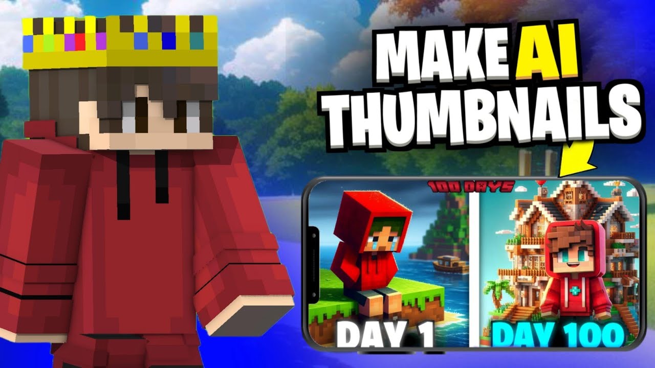 😍Make Attractive 100 day Thumbnail with AI (Easy & Attractive) in Just ...