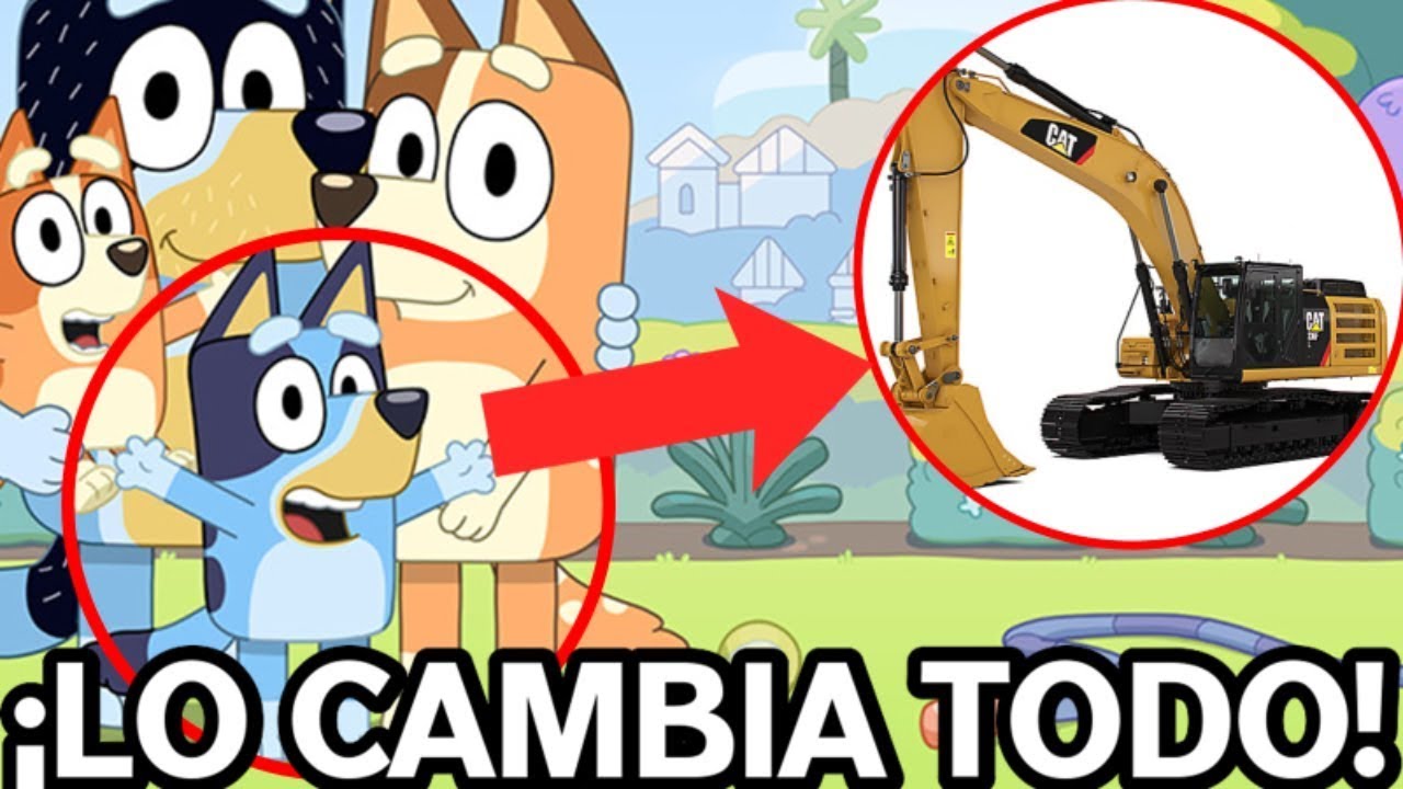 Bluey excavadora y ¿George Ruso? - YouTube