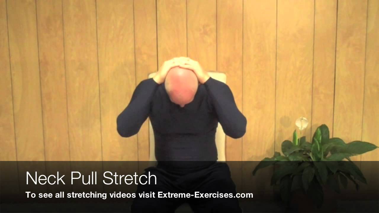Neck Pull Stretch - YouTube