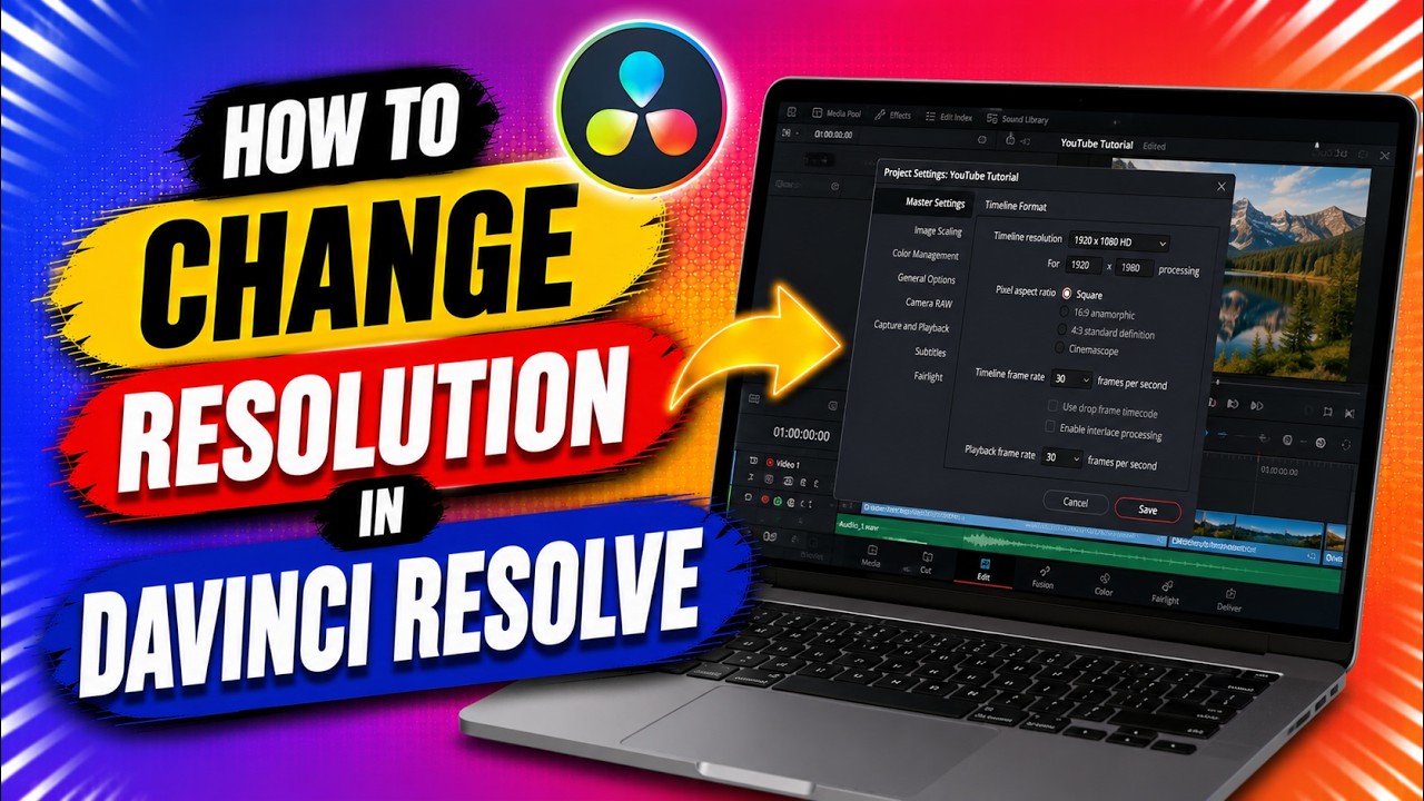 How To Change Resolution in Davinci Resolve | Step by Step Guide ...