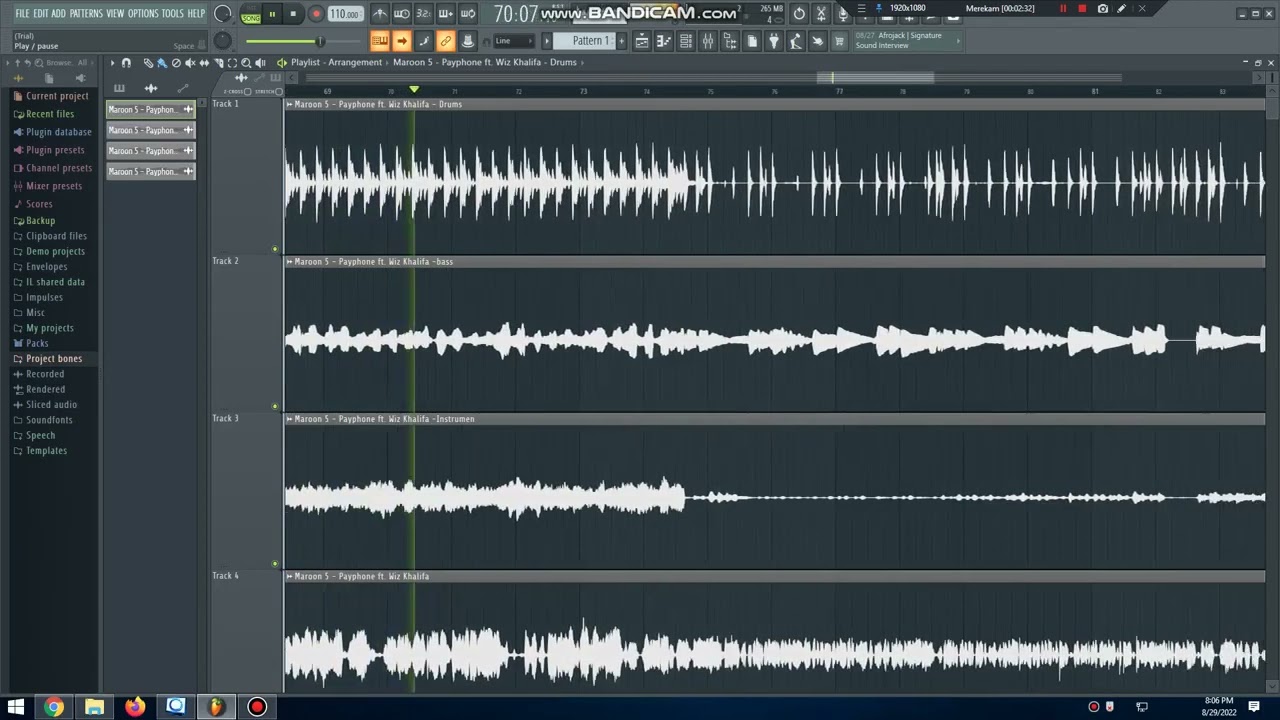Maroon 5 - Payphone ft. Wiz Khalifa ( FL Studio Audio Sample ) - YouTube