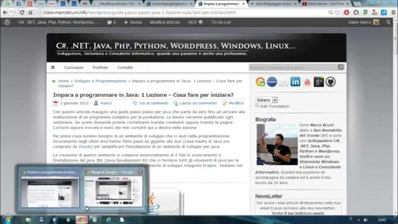 Corso Programmazione Java - 1 Lezione - Cosa fare per iniziare - YouTube