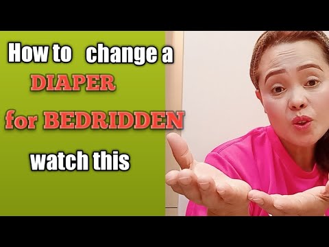 HOW TO CHANGE A DIAPER FOR BEDRIDDEN.DINA IGUCHI. - YouTube