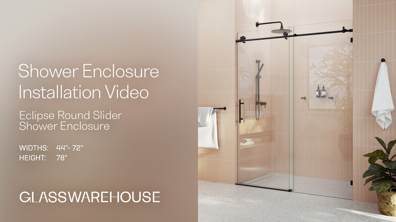 Eclipse - Shower Round Slider Installation Guide - YouTube