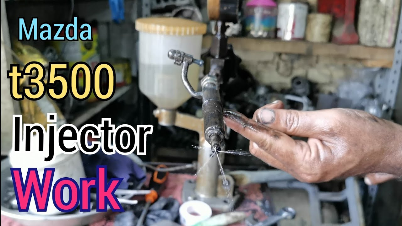 mazda t3500 engine injector repair - YouTube