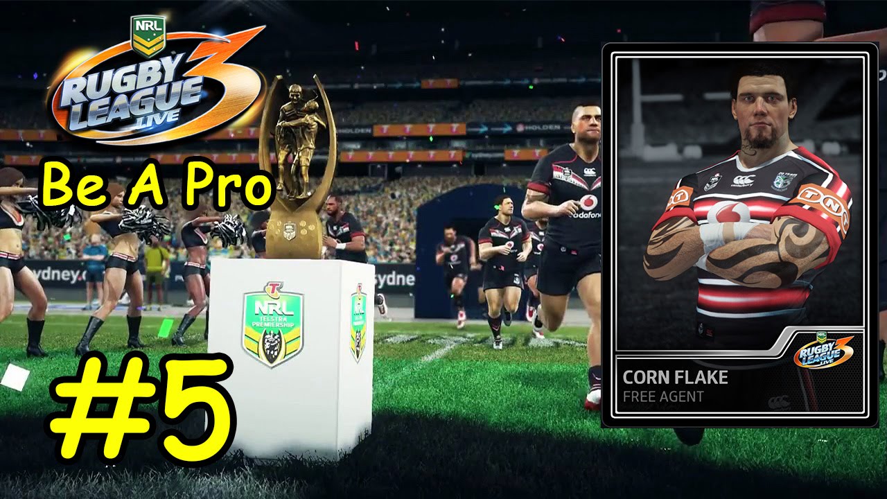 Rugby League Live 3 #5 - Corn Flake Be A Pro - YouTube