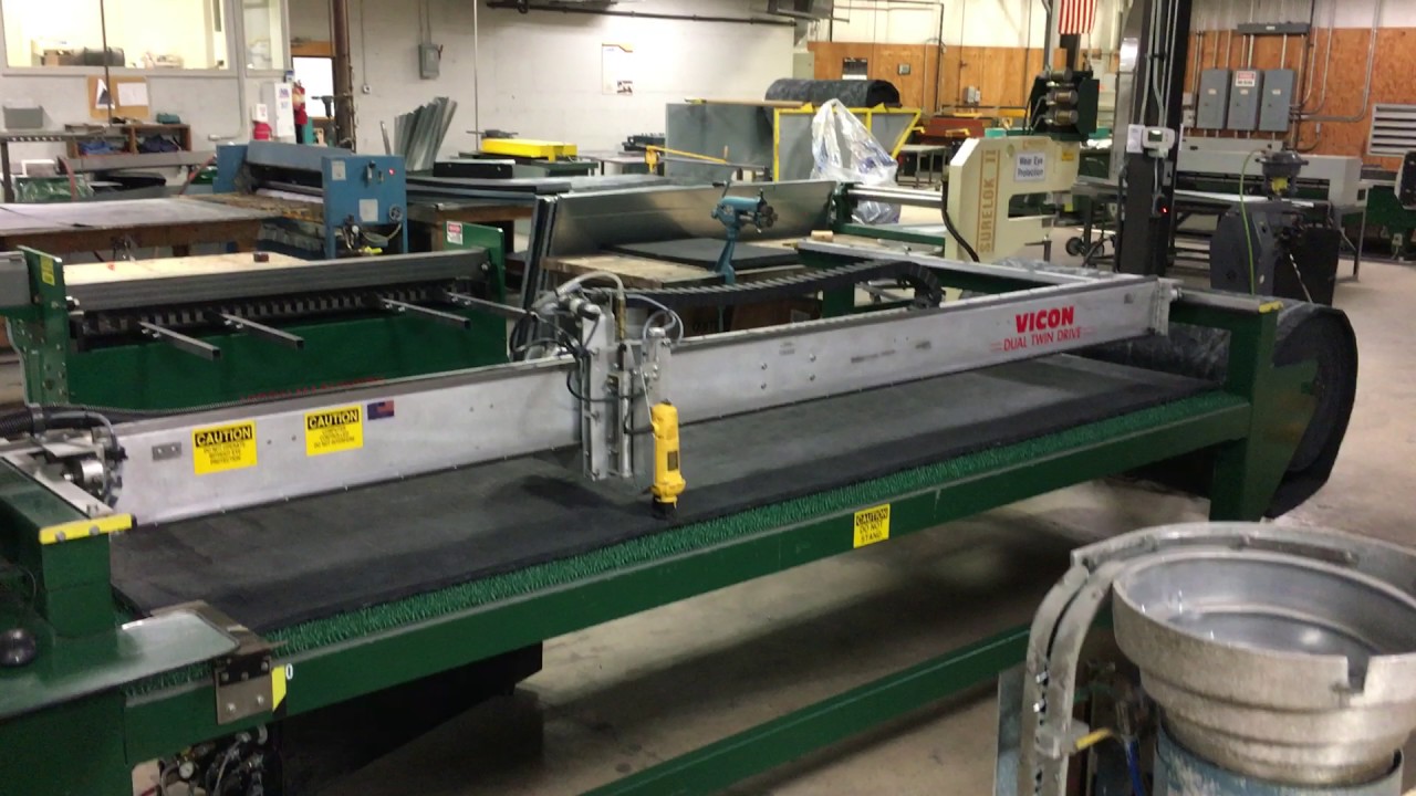 Used Vicon Liner Cutting Table - Model SL 8000 - YouTube