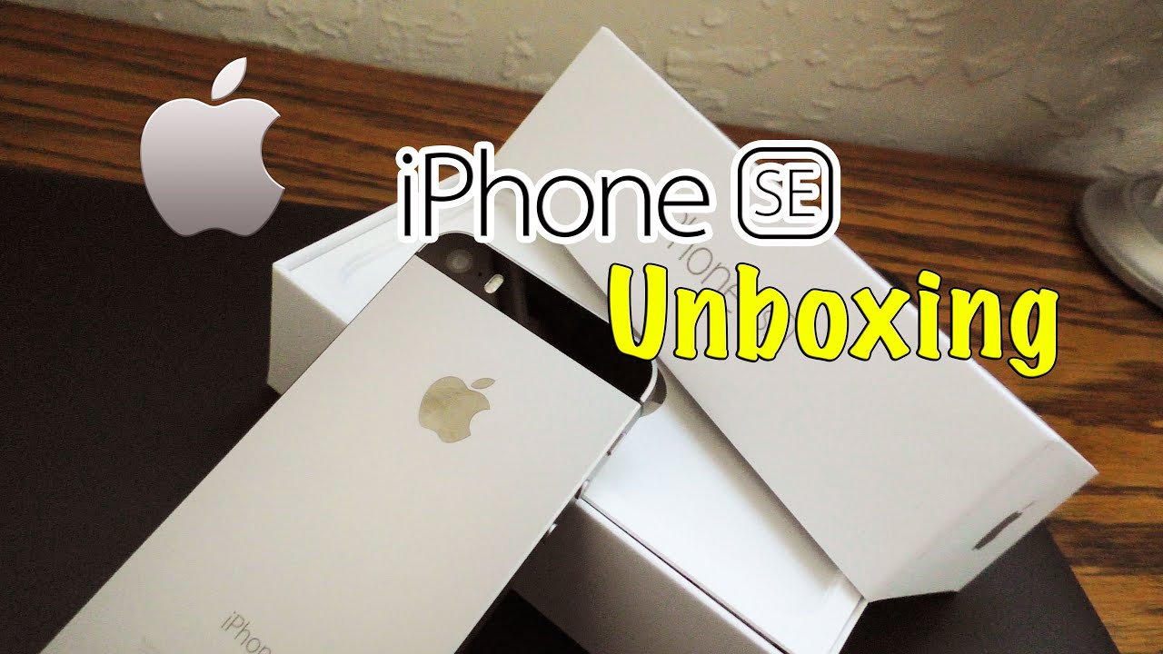 Apple iPhone SE Unboxing | Space Gray Edition - YouTube