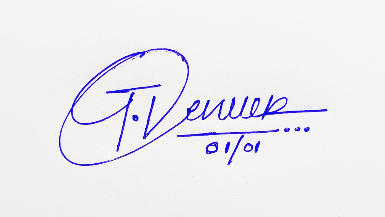 How to signature your Name | Sign your Name | Signature tips ...