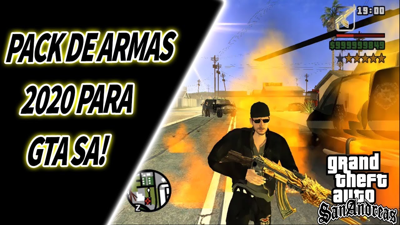 PACK DE ARMAS NUEVAS PARA GTA SA 2020 | CJ Mods - YouTube