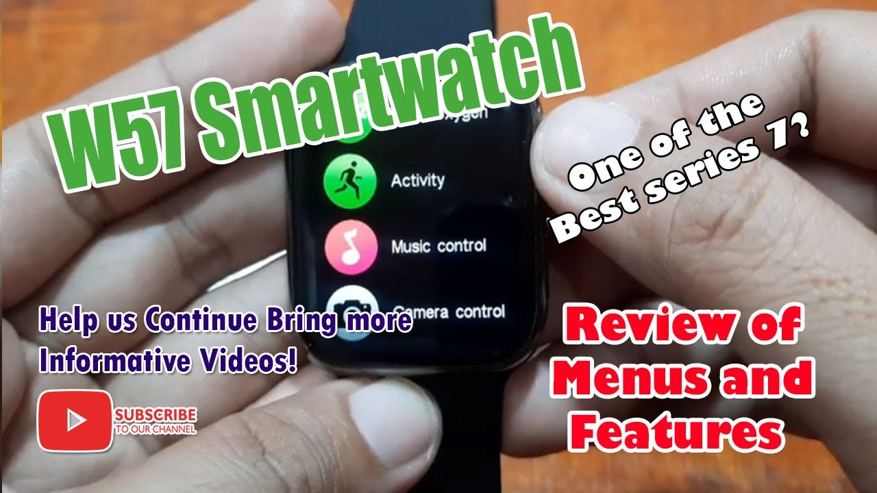 W57 Smartwatch - Review of Menus and Features - YouTube
