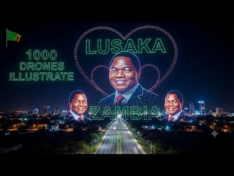 AMAZING Zambia’s Biggest Drone Show: A 1,000 Drones Lights Take Over Lusaka Skies: Night to Remember