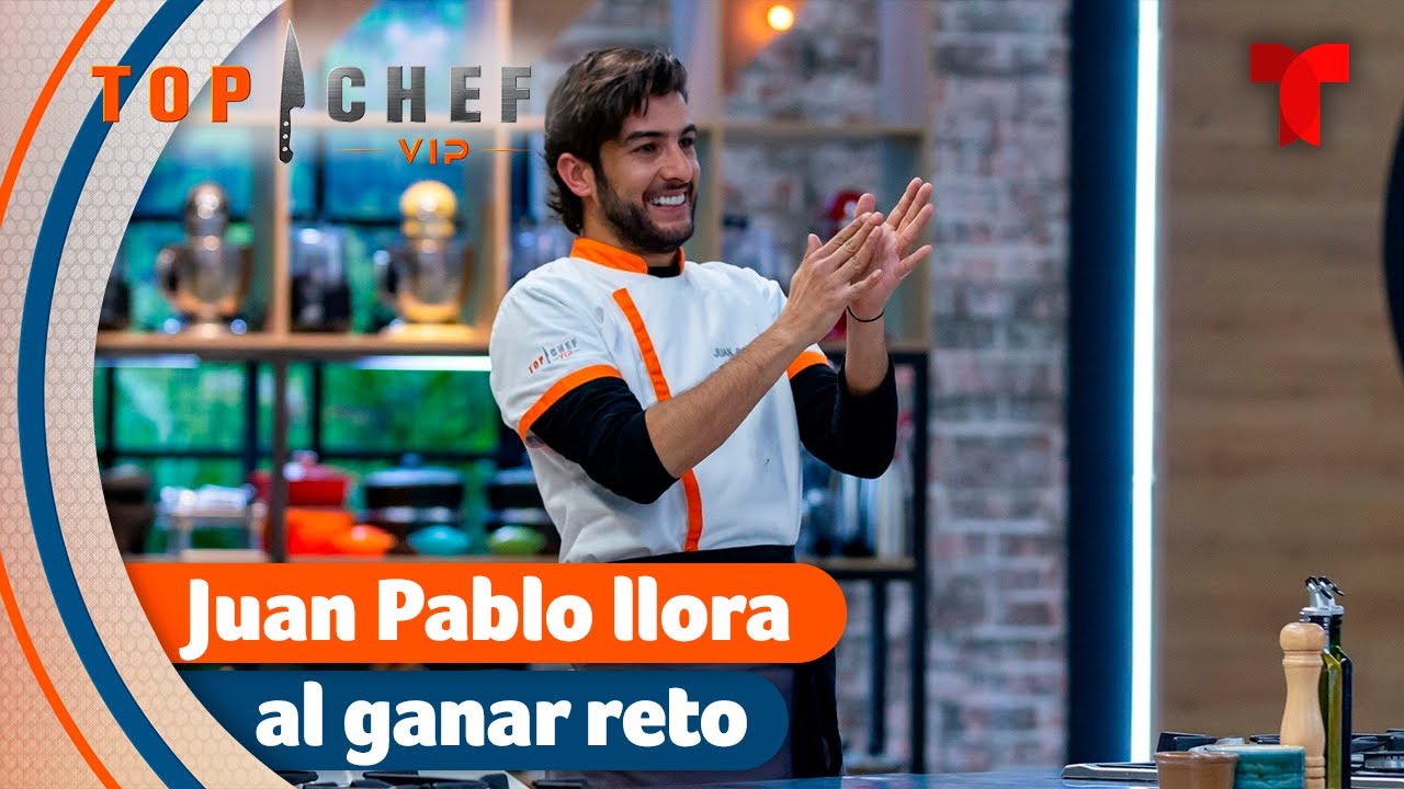 Juan Pablo llora de la emoción al ganar con su postre | Top Chef VIP 2 ...