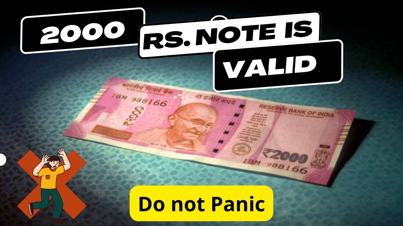 2000 Rs. Note is valid even after 30 September | Do not Panic - YouTube
