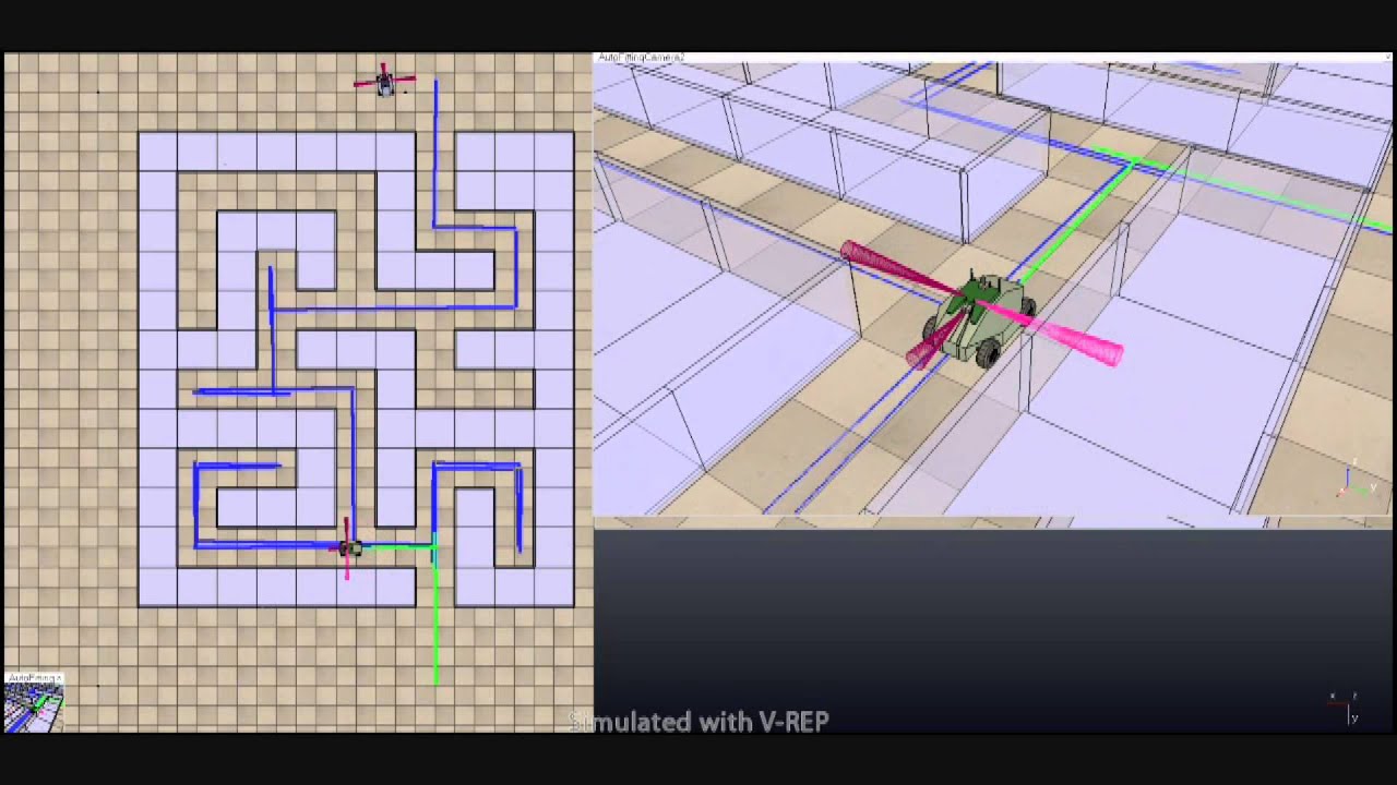Maze Navigation with wireless communication - YouTube