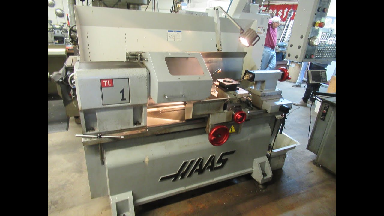 Haas TL-1 CNC Toolroom Lathe w Tailstock, 8" 3-Jaw Chuck, 4 Station ...