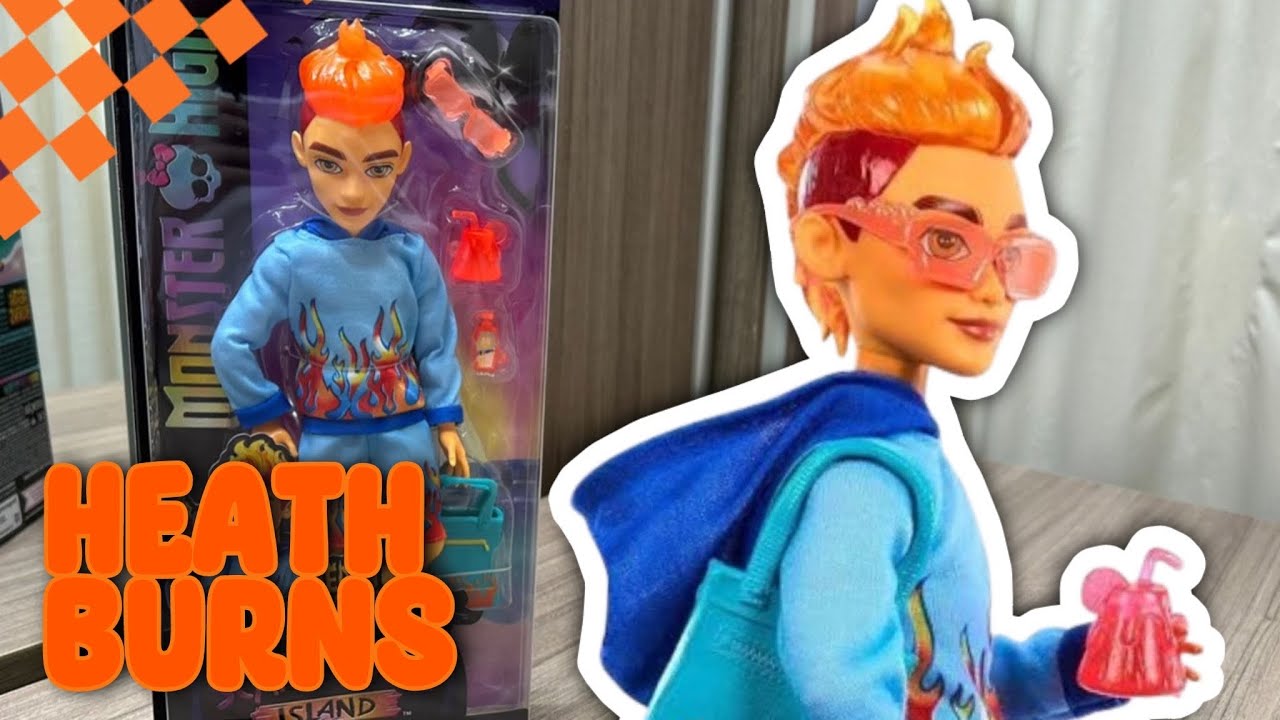 Heath Burns [UNBOXING/REVIEW] | Monster High g3 | PT-BR - YouTube