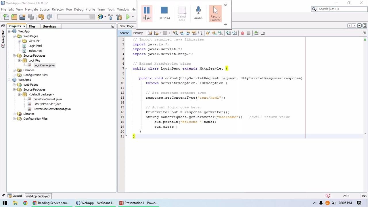 How To Run Servlet Program Youtube