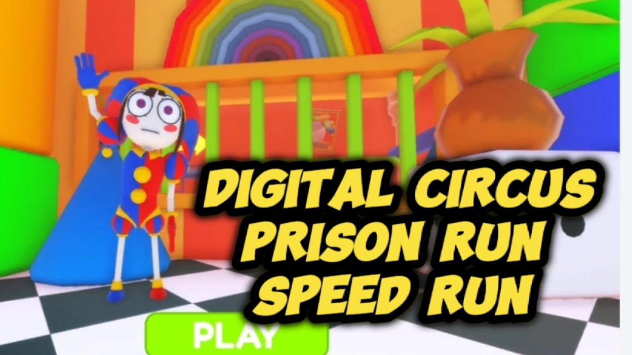 PRISON RUN (OBBY) DIGITAL CIRCUS SPEED RUN - YouTube