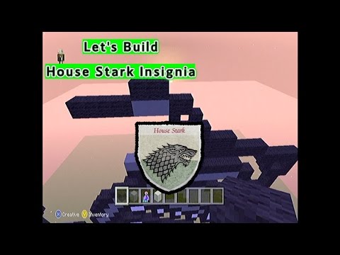 MINECRAFT Game of Thrones || Let's Build: House Stark Insignia - YouTube