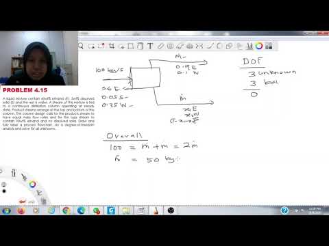 Material Balance Problem 1 - YouTube