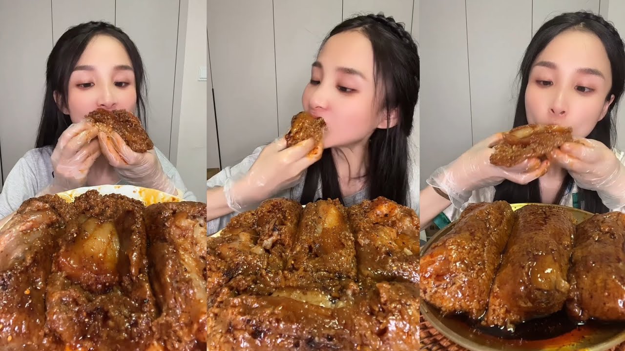 Spicy Chicken Mukbang | Crispy Drumsticks & Rich Sauce ASMR Eating Show - YouTube