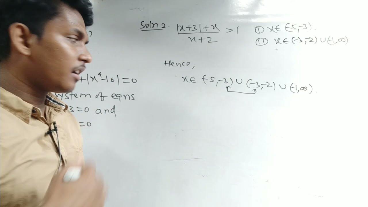 Modulus Inequality Modulus Function Class 11 - YouTube
