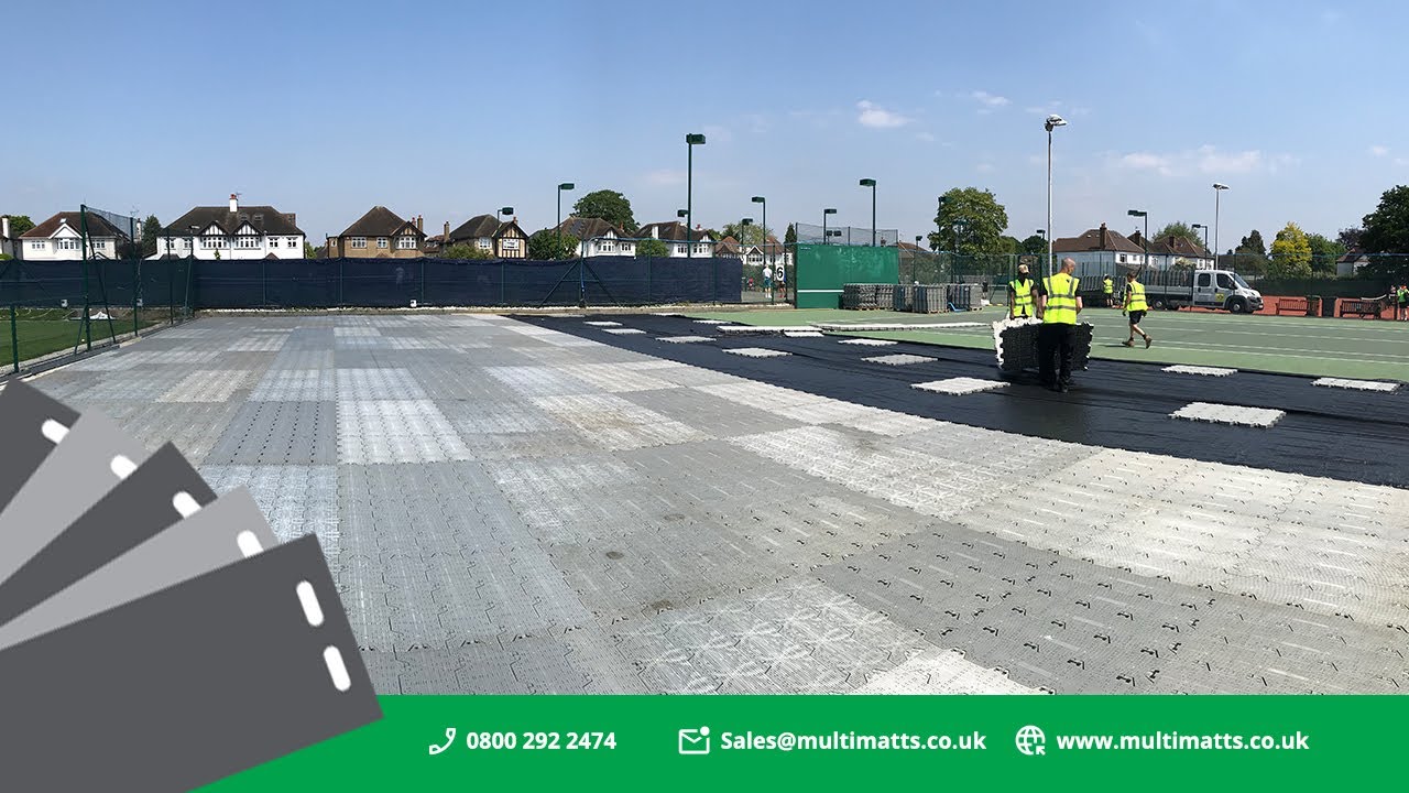 Installation of Supa-Trac Event Flooring - YouTube