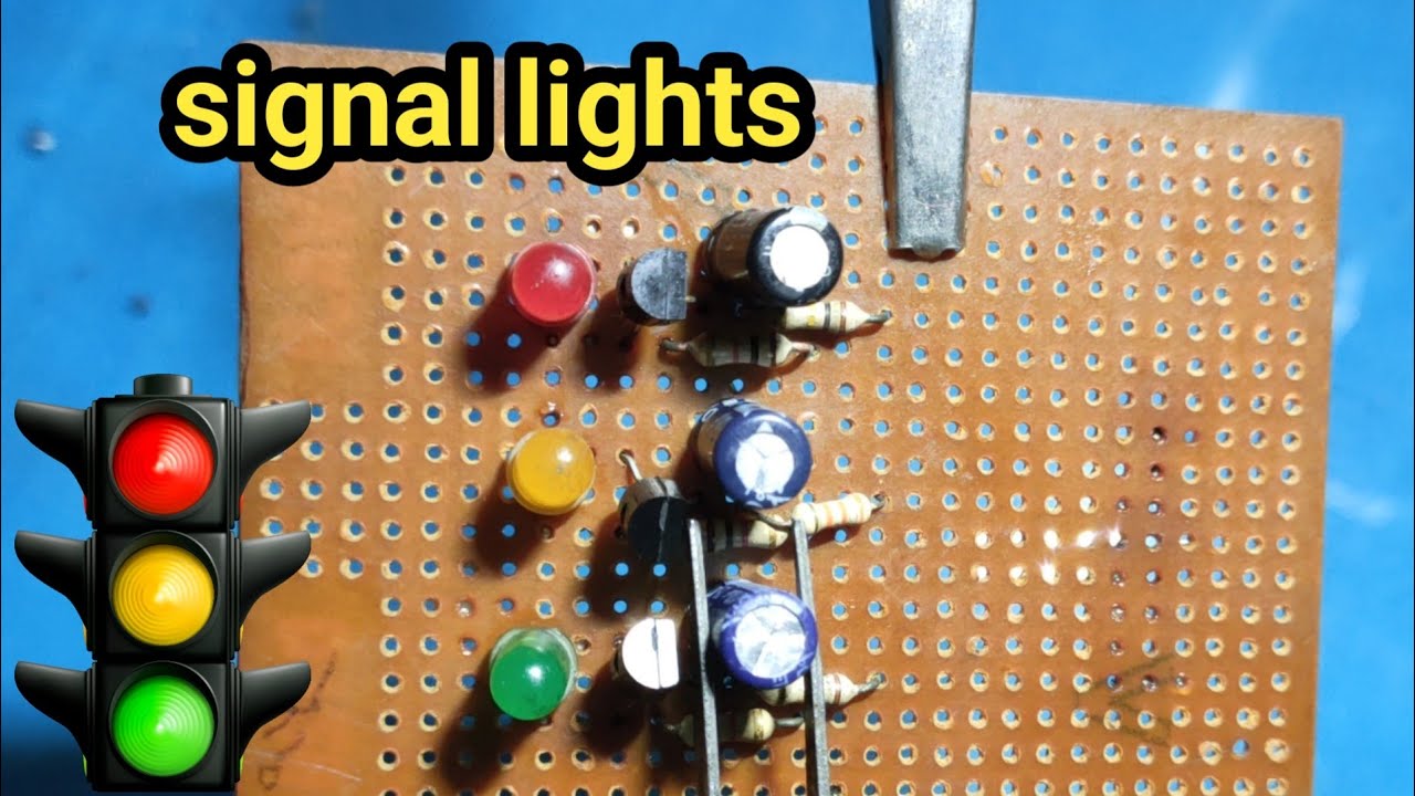 traffic signal lights circuit 🚦🚦🚦 - YouTube