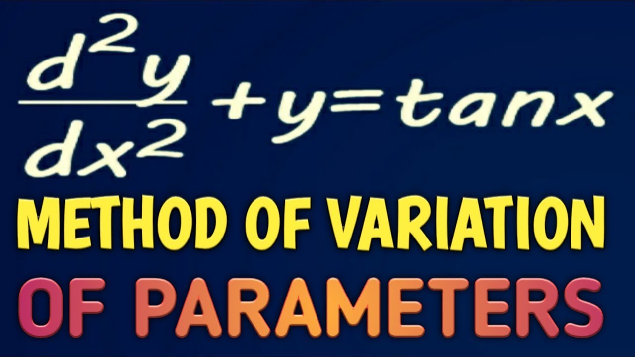 Method of variation of parameters || differential equations bsc 3rd ...