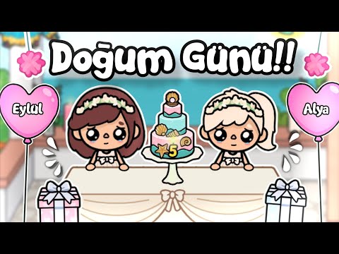 EYLÜL VE ALYA'NIN DOĞUM GÜNÜ!!✨️🎂 / Toca Boca World Türkçe / Justin Toca