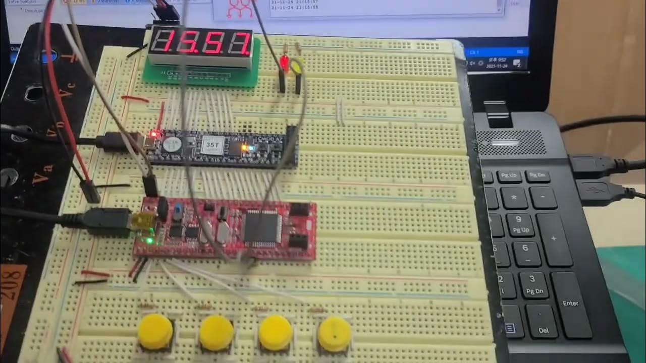 7. [AVR - Atmega128] UART, I2C, Clock, Stopwatch Mode - YouTube