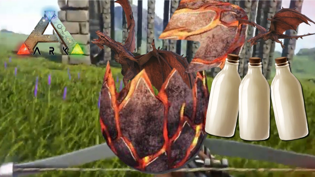 Ark Survival Evolved Ragnarok GATHERING Wyvern MILK and HATCHING a ...