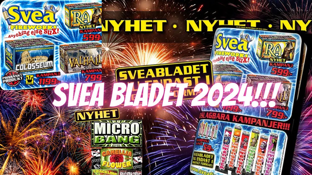 SVEA FIREWORKS REKLAMBLAD 2024!!! - YouTube