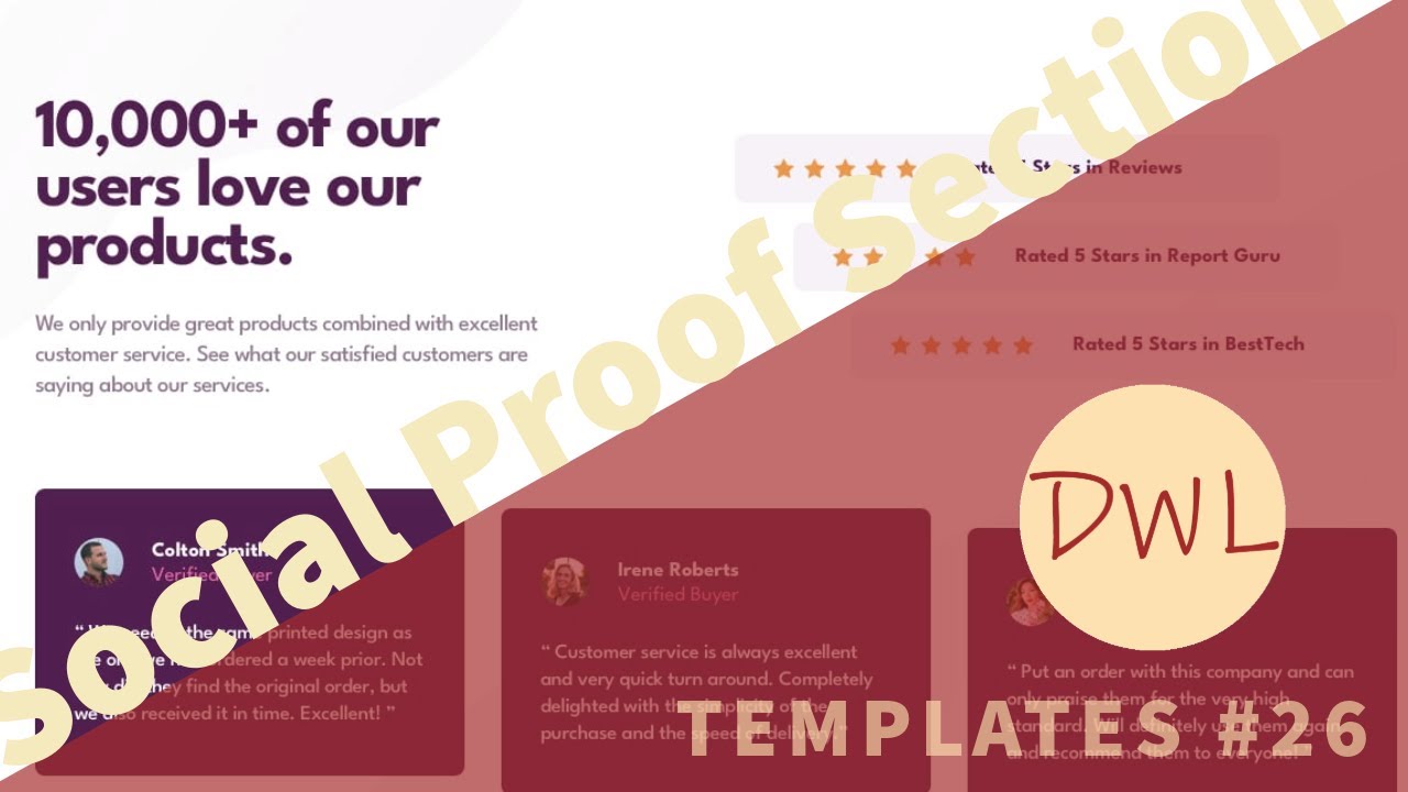 Statische Social Proof Section: So einfach erstellst du sie! (#26) - YouTube