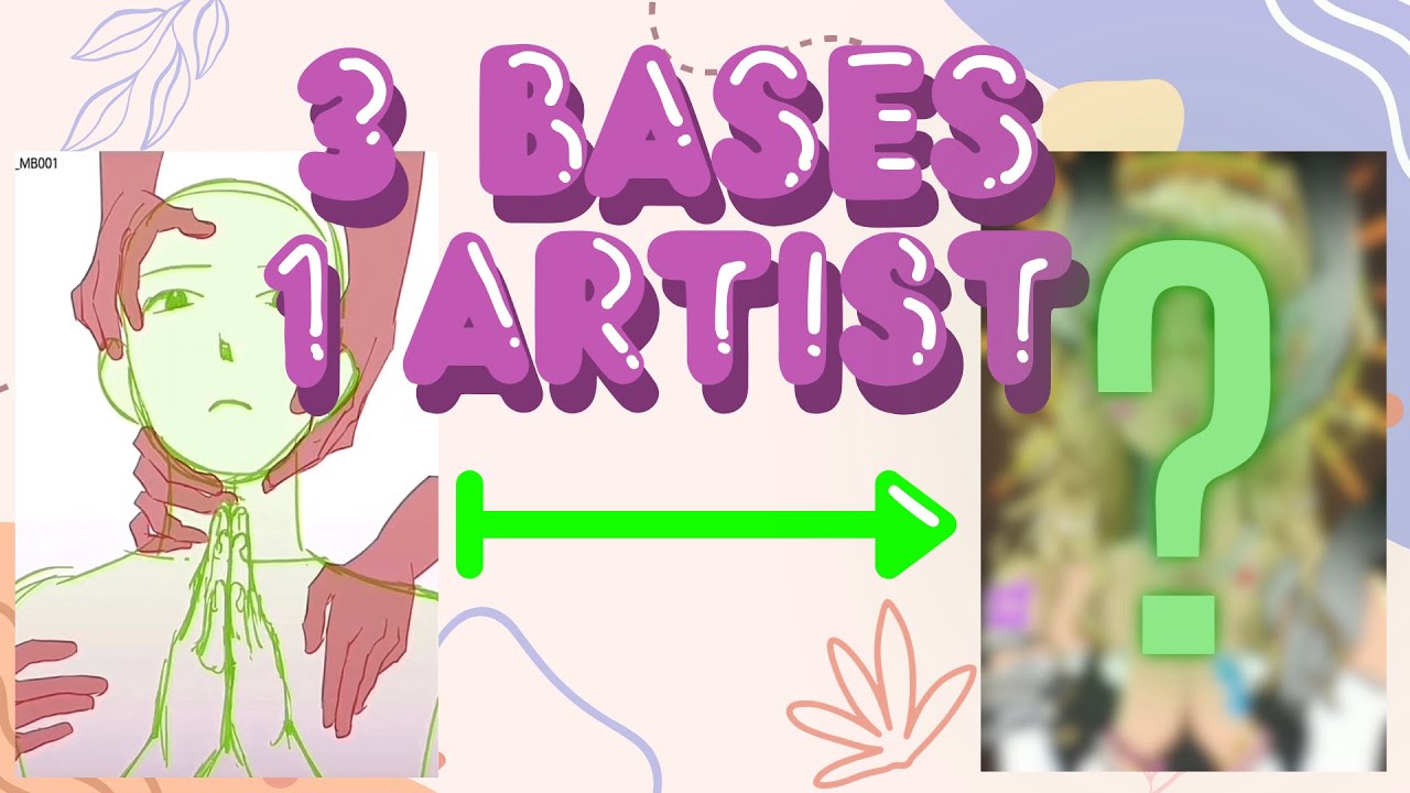 3 Bases 1 Artist speed painting - YouTube