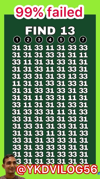 Find the Numbers13@MrBeast #beach #brainteaser #edm #shorts #shorts #finden #beach#love - YouTube