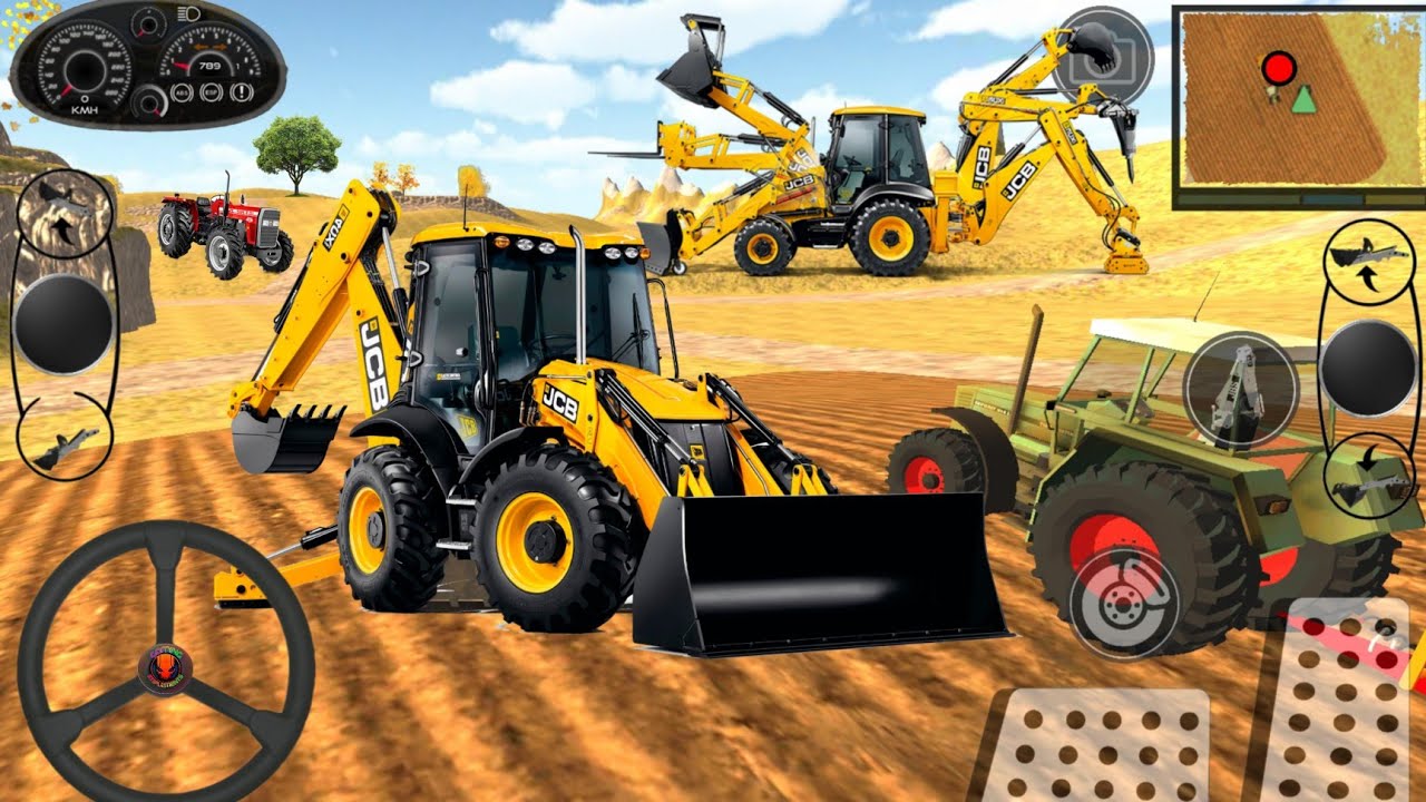 JCB backhoe loader driving - best JCB machine game - New JCB game - jcb ...