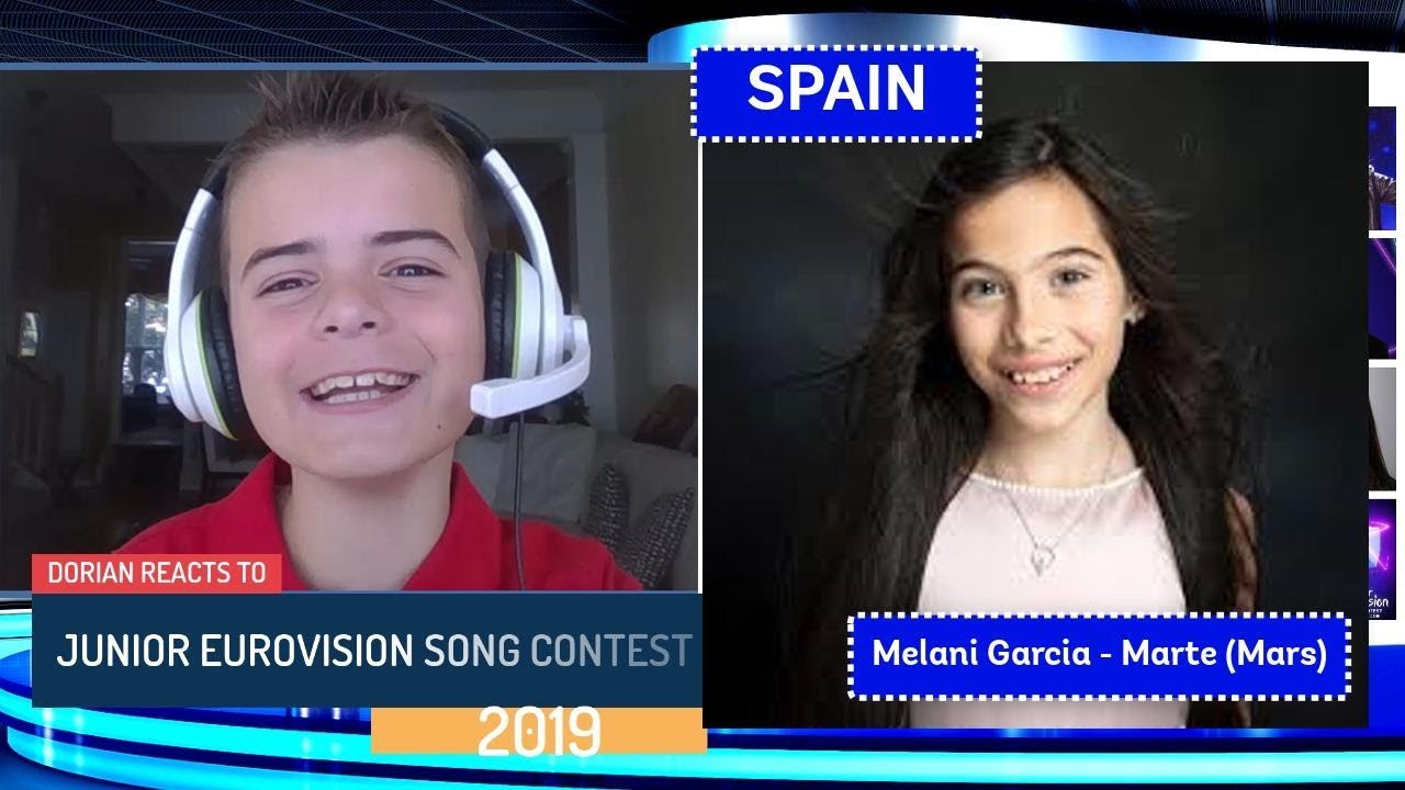 🇪🇸JUNIOR EUROVISION SONG CONTEST 2019 REACTION | MELANI GARCIA | MARTE ...