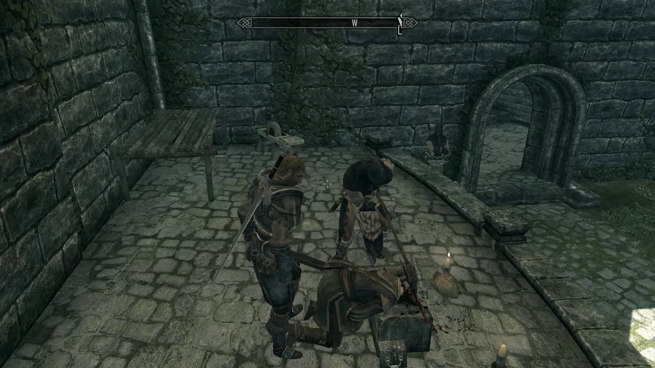Player execution test (Skyrim) - YouTube