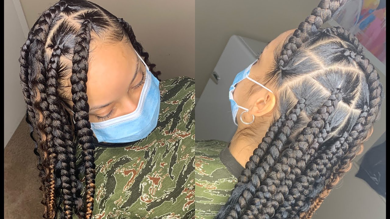 JUMBO KNOTLESS BOX BRAIDS | IN GODDESS #knotlessbraids #boxbraids - YouTube