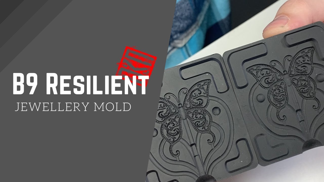 3D printing a Jewellery Mold with B9 Resilient Resin - YouTube