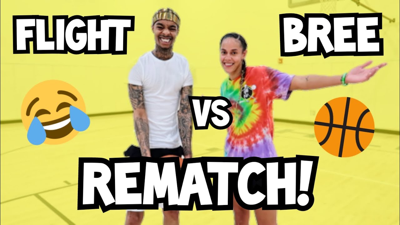 BREE VS FLIGHT 1V1 REMATCH!!!! BASKETBALL GAME - YouTube