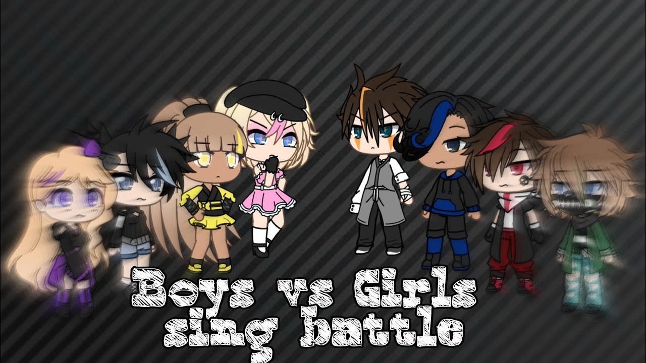 Girls vs Boys (gacha life) sing battle - YouTube