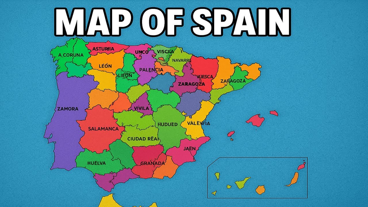 "Spain Like You’ve Never Seen It! 🗺️ Map of All Provinces Explained ...