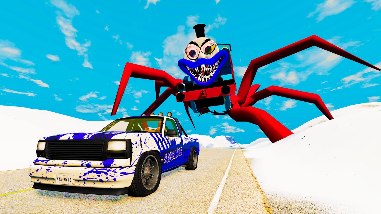 Thomas the Train Eater vs Turbo Car - Escape From The Thomas the Train ...